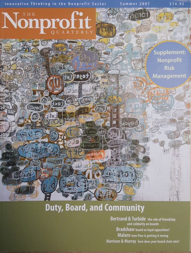 Summer 2007 Digital Issue - Non Profit News | Nonprofit Quarterly